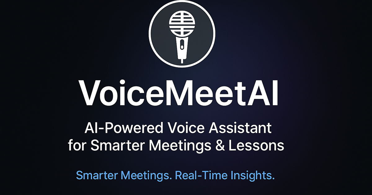 VoiceMeetAI - AI Voice Assistant Chrome Extension | Real-time Meeting Transcription